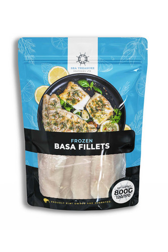 Basa Fillets Skinned & Boned 120 - 170 gram - 10 x 800 gram | Sea ...