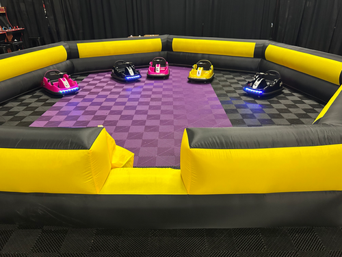 Mini bumper cars | Www.PearlsPartyProvi