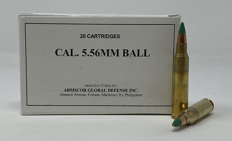Armscor 5.56x45mm NATO M855 Ammunition 50173 62GR FMJ Green Tip ...
