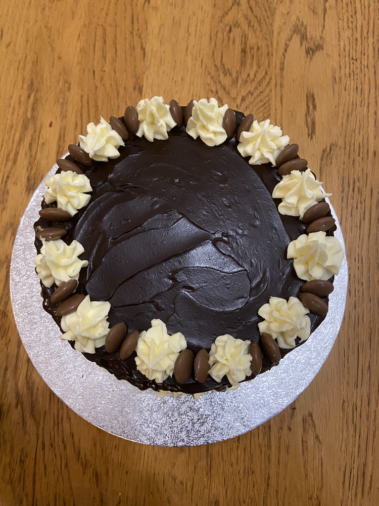 Vanilla birthday cake with strawberry jam & vanilla buttercream filling ...
