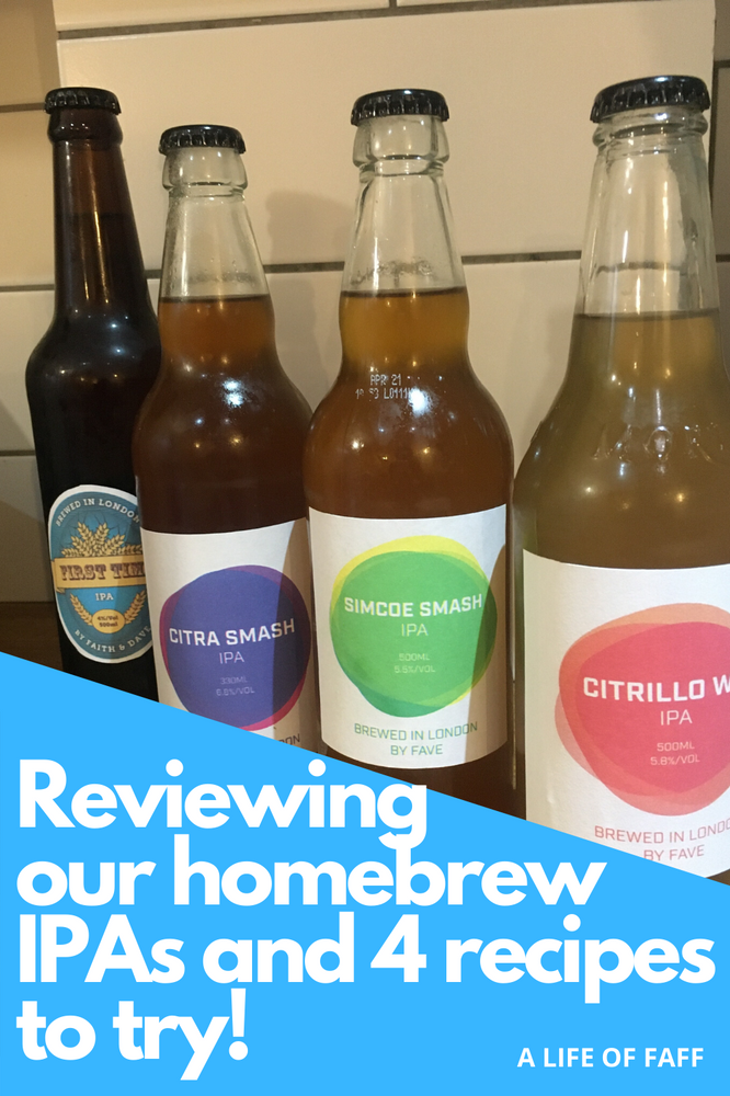 Reviewing our IPA homebrews!