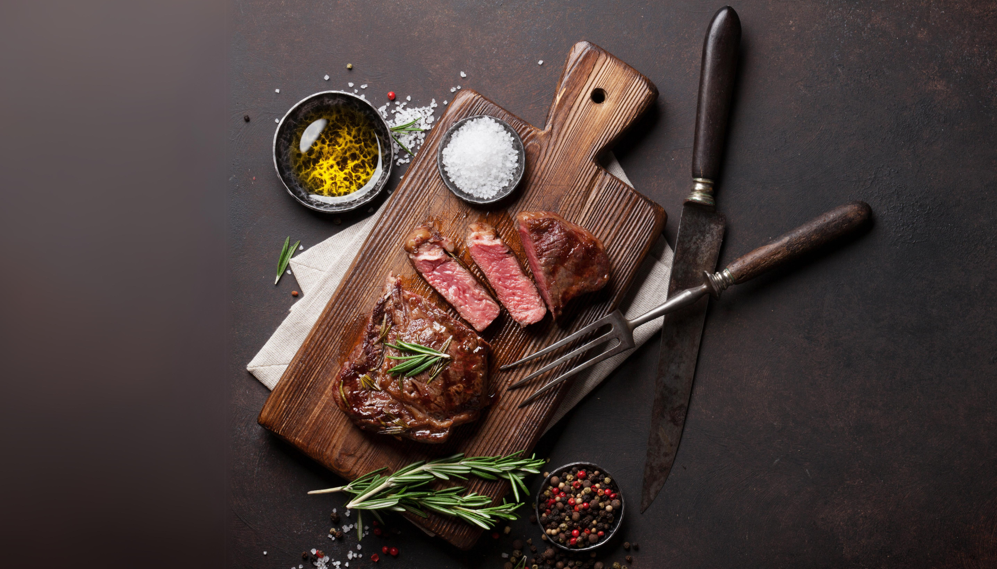 Beef Scotch Fillet Steak with Lemon Herb Sauce