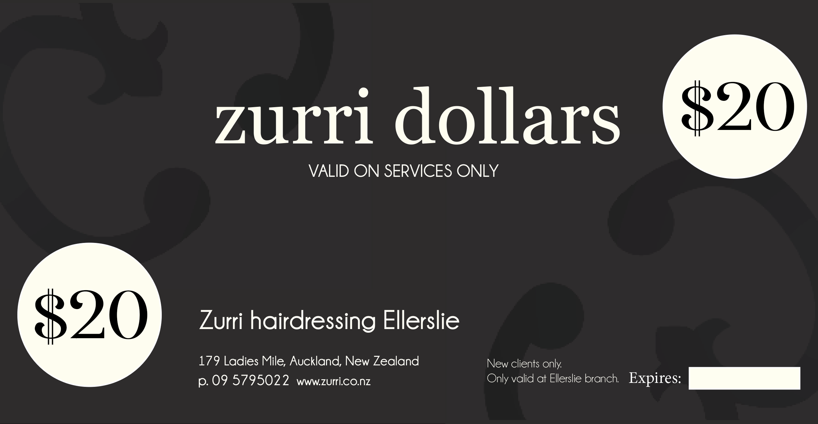 NEW CLIENT VOUCHER | Zurri Hairdressing