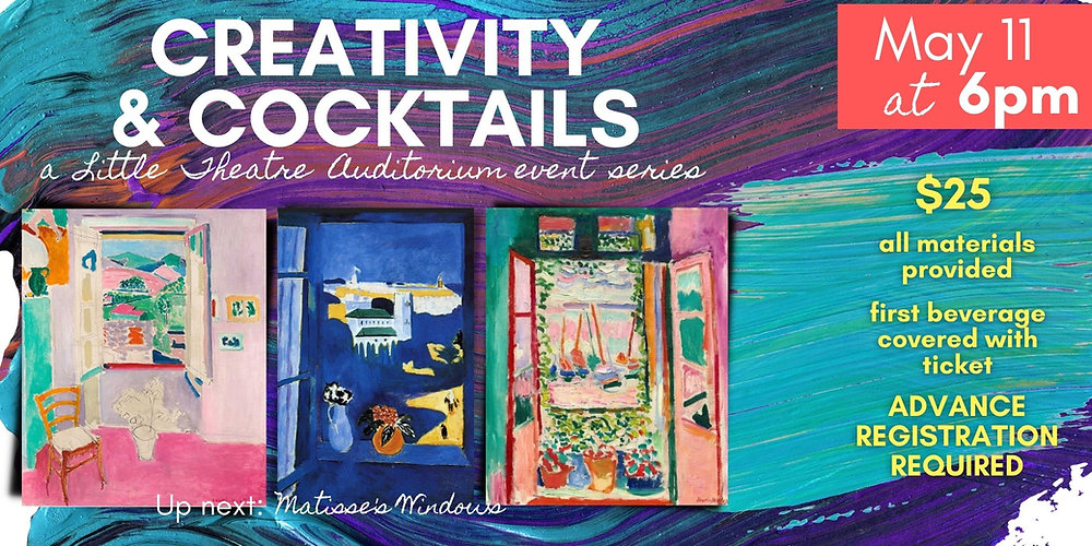 Creativity & Cocktails: Matisse on May 11 w/ Maria Novak