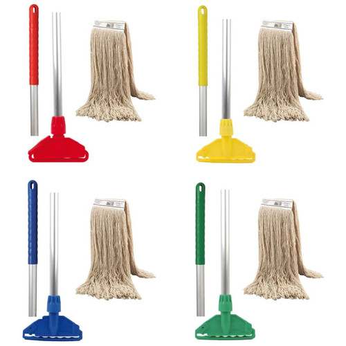 Color-Coded Hygiene Fan Mop | Industrial Cleaning Tools by Spillguard