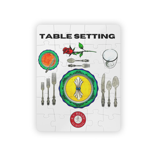 Table Setting Kids' Puzzle, 30-Piece | Rachelle Logan Media