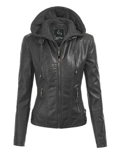 Mens Leather Hoodie Wore in Kingkong Movie Lambskin Leather Jacket ...