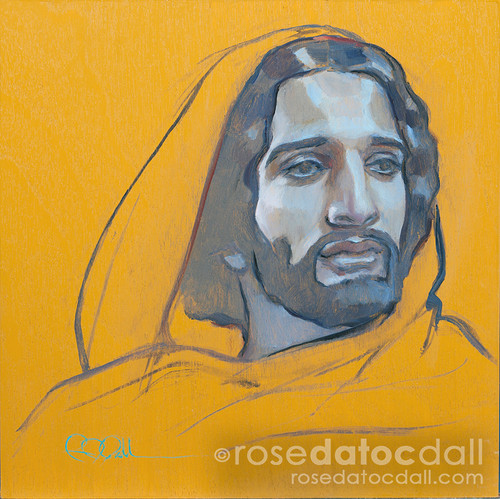 Oil Study of Christ in Yellow, by Rose Datoc Dall (prices $60 - $118 ...