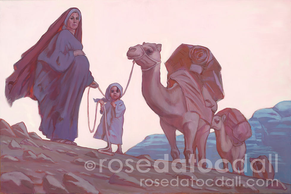 Sariah in the Wilderness, by Rose Datoc Dall, 22x33 Signed Limited ...