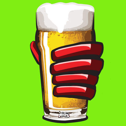 Pint Glass (Beer) - Front Pose | Big Hand Props