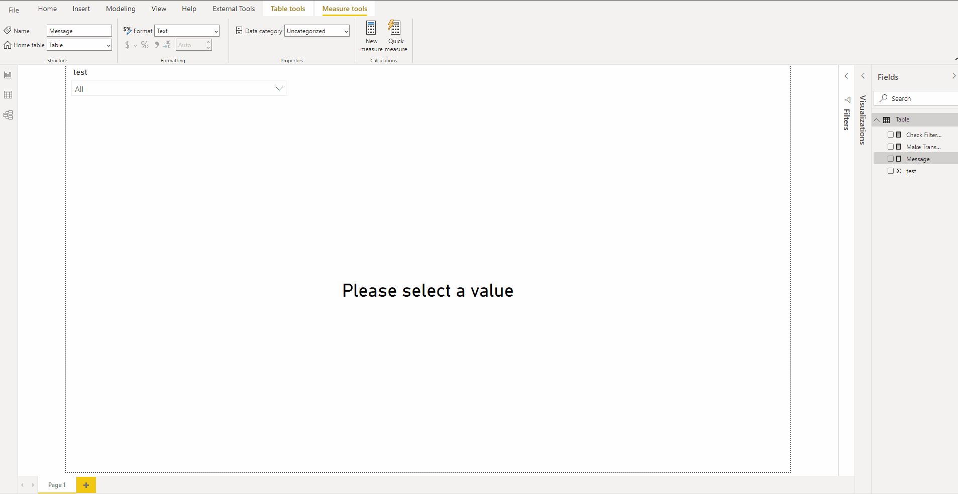 How To Force Users To Select A Filter In Power BI While Keeping The