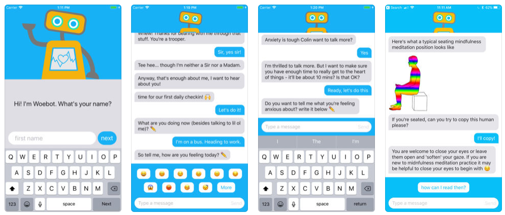 Woebot : Mental Health Chatbot used on Facebook Messenger now launches ...