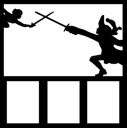 Captain Peter fighting - 12x12 overlay | scrapngomemories