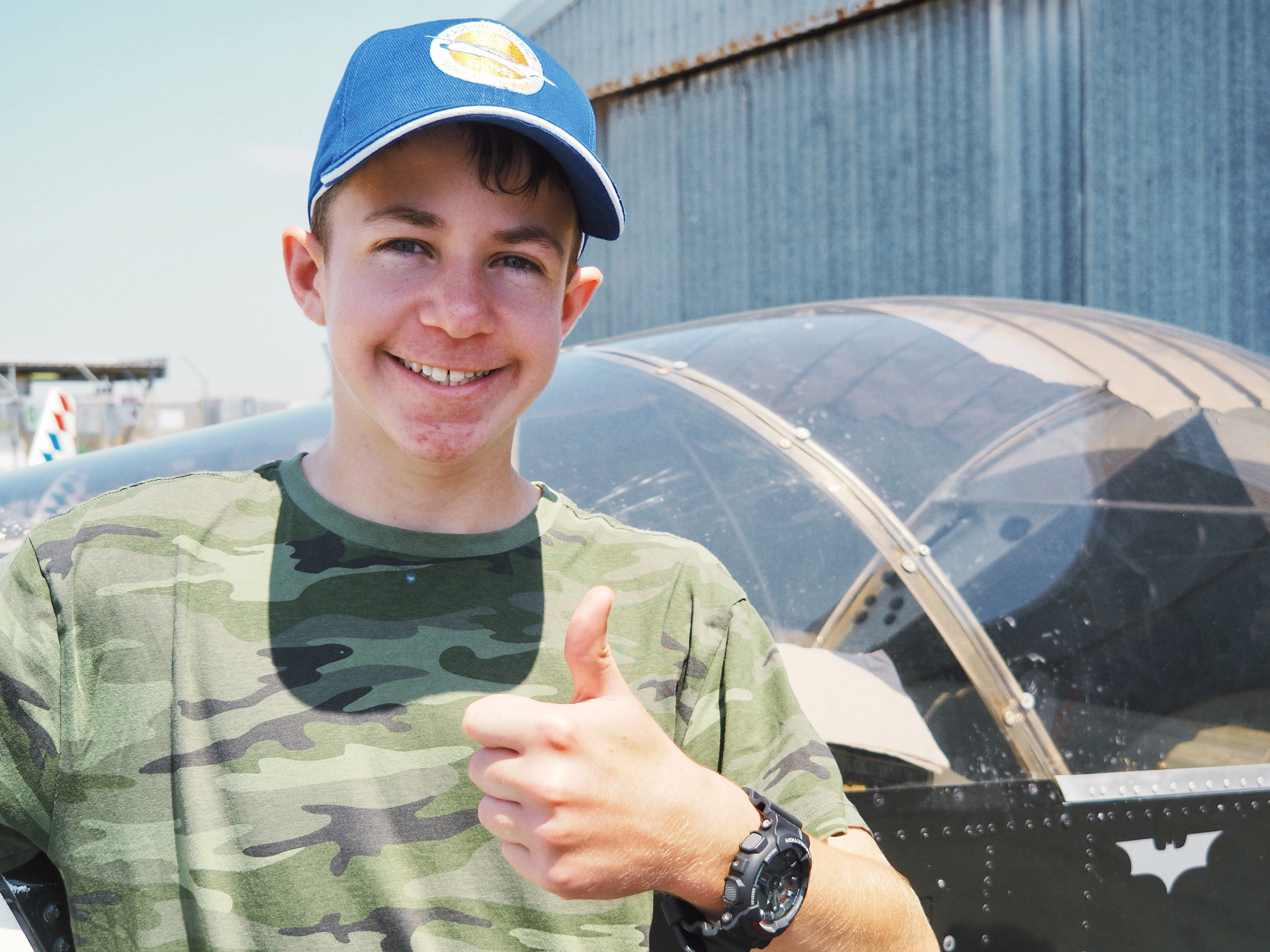 Cameron Bullock first solo on his 15th birthday | Hastings District ...