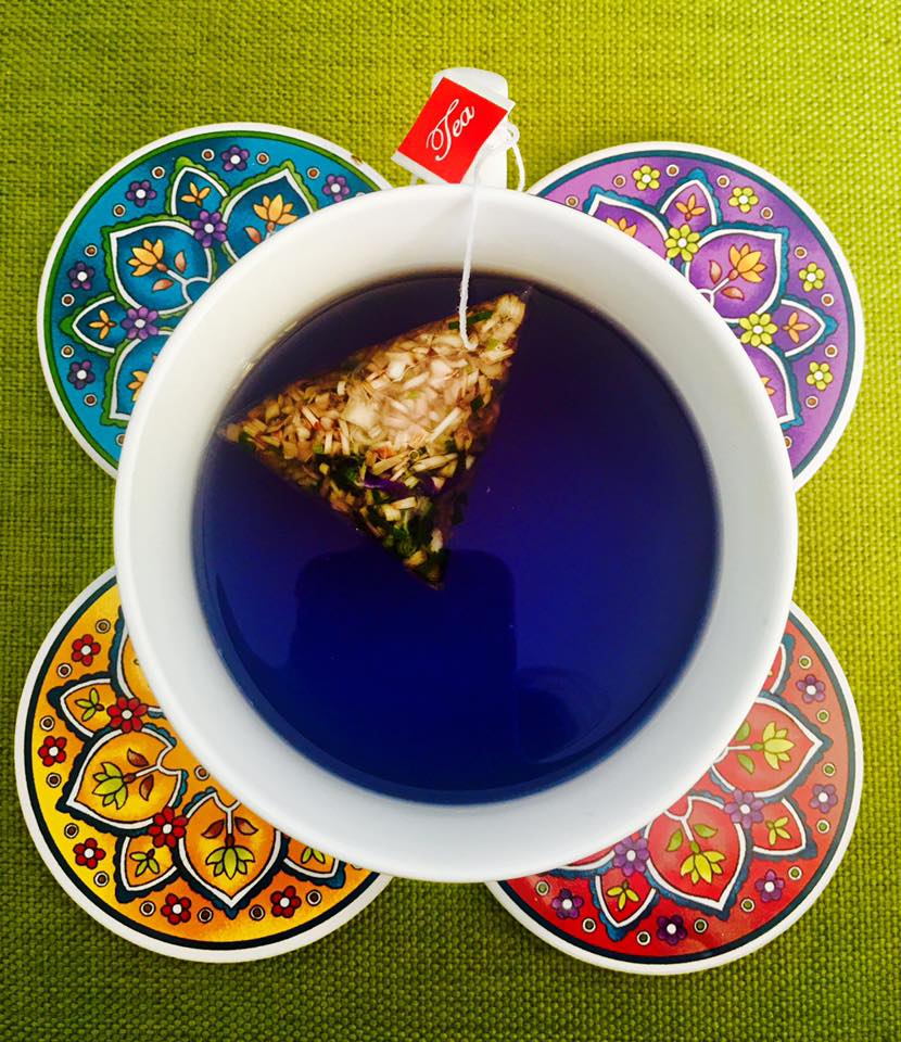 How to brew your blue tea