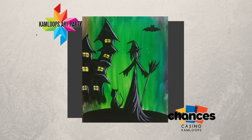 Spooky Halloween Acrylic Painting | kamloopsartparty