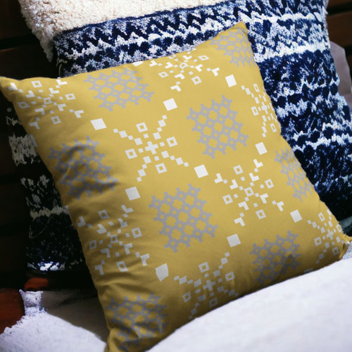Mustard Scandinavian / Welsh Tapestry Print | Moose & Co.