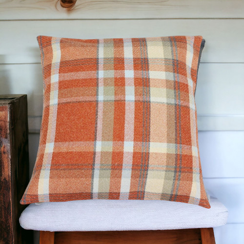 Balmoral Check wool Touch cushions | Moose & Co.