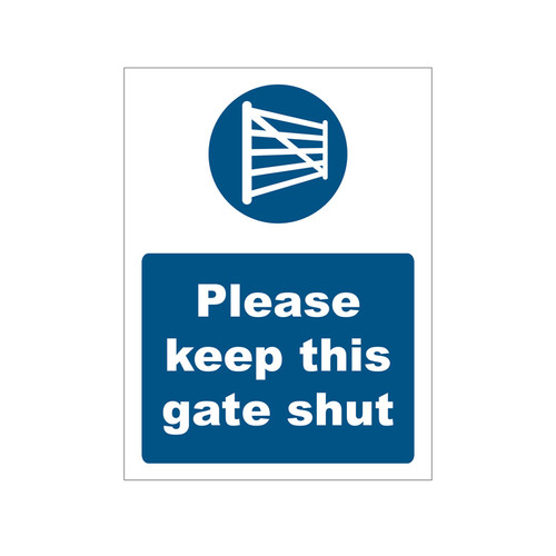 Please Shut Gate Sign – Health & Safety Sign | Griffin Signs