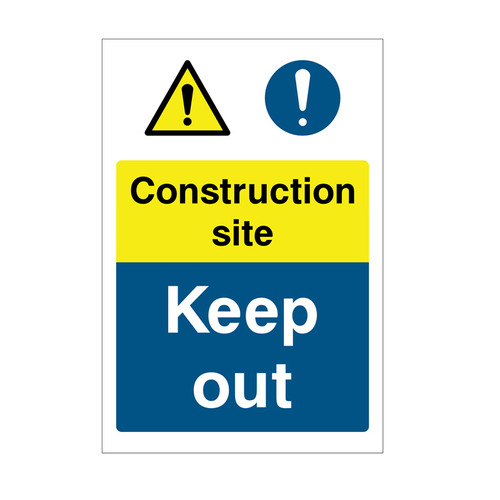 Construction Site Keep Out | SAFCS1125 | Griffin Signs