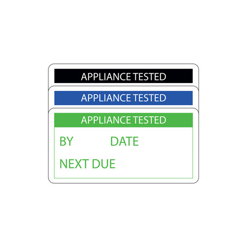 Appliance Tested Labels – Durable Safety Test Stickers | Griffin Signs