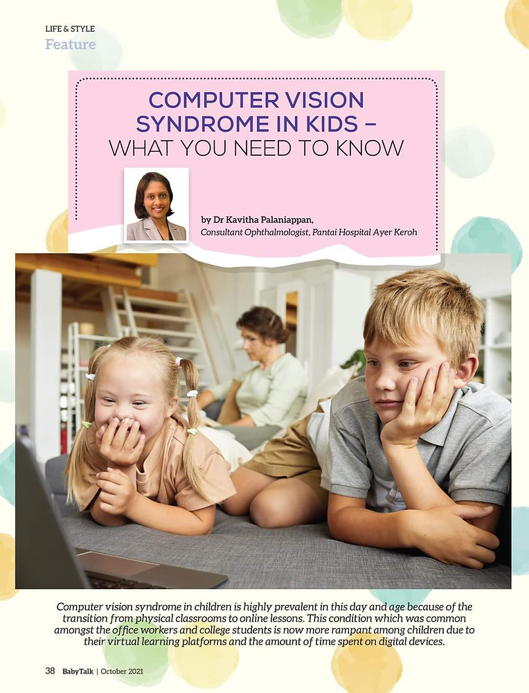 Baby Talk: Computer Vision Syndrome In Kids