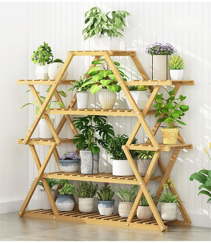 PS023 Bamwood Multi-Layer Plant Floor Stand | Pro Lite All Toronto