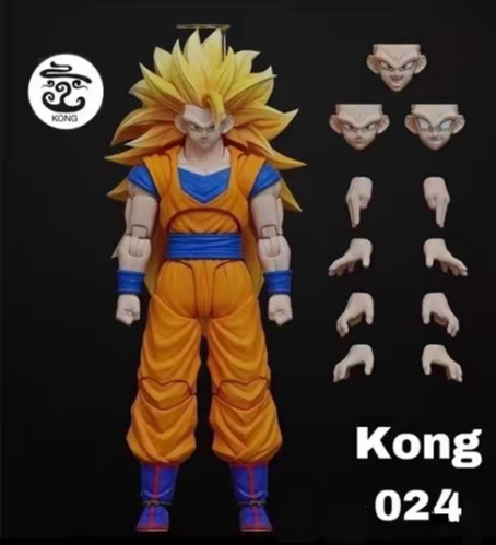 Beast Deities Kong Studios 024A SHF Super Saiyan SSJ3 GOKU Dragon Ball ...