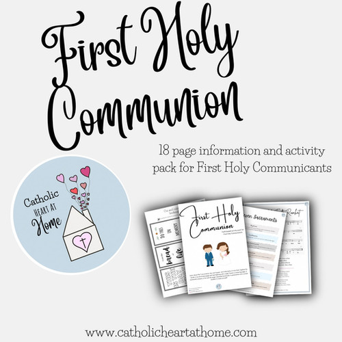 First Holy Communion Pack | Catholic Heart At Ho
