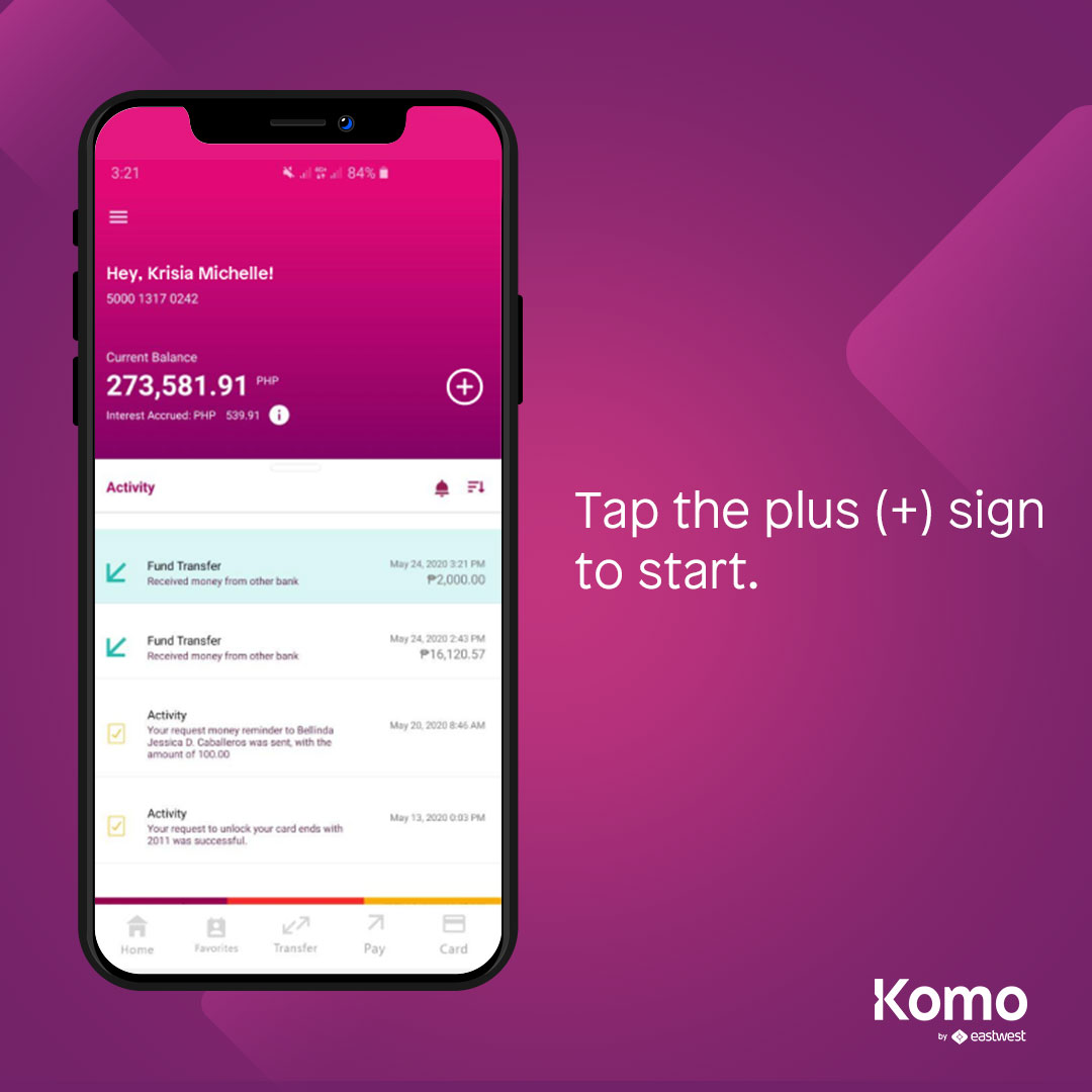 Help Center | Deposit to Komo | Komo by EastWest