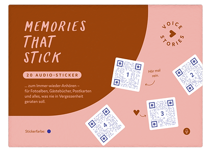 Voicestories | Audio-Sticker für deine Erinnerungen & Geschichten