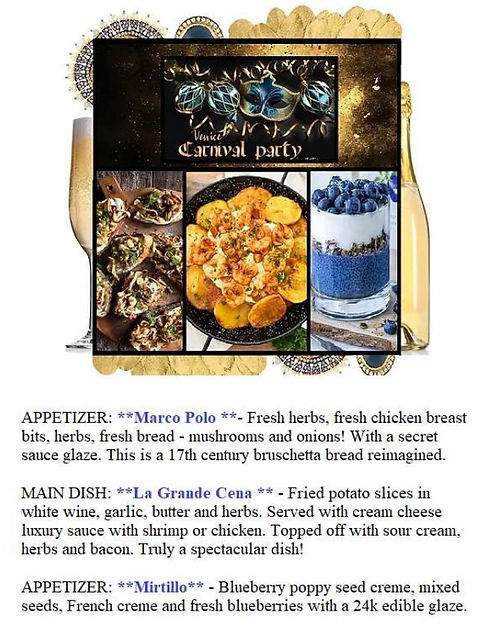 Private Classes Menus | DontBurnItClasses