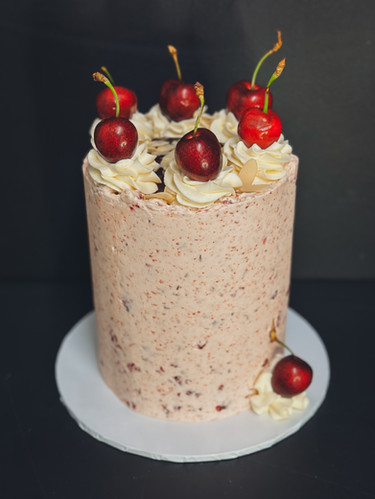 Cherry Bakewell Cake | Kimmi's Cakes