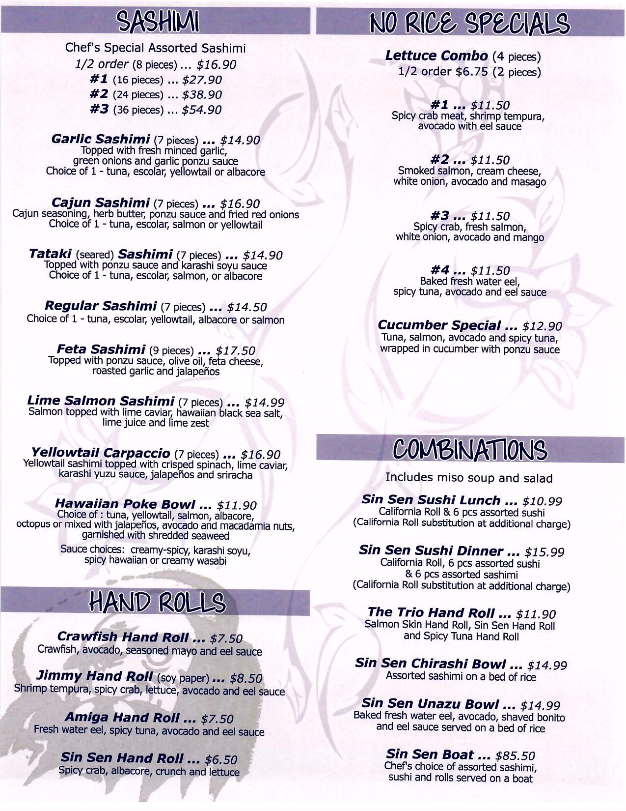 Sushi Fresh Ventura | Menu Images | Can-You-Eat-It-All?