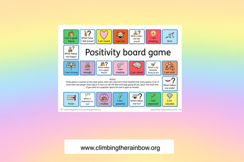 Positivity board game | Climbing the rainbow