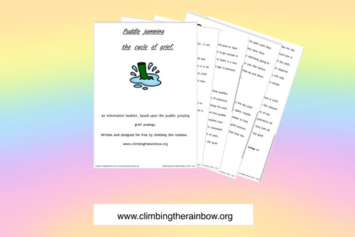 Grief parent/ carers story (puddle jumping analogy) | Climbing the rainbow