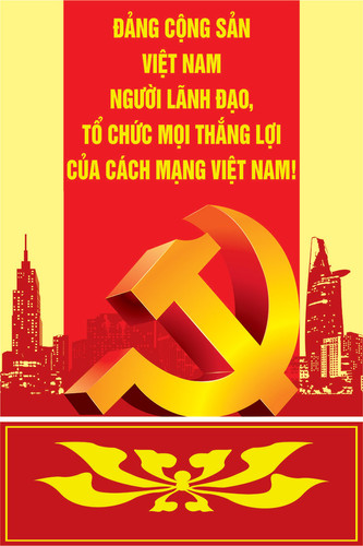 Pano Signs The Party Congress Vector - Pano Biển Bảng Đại Hội Đảng ...