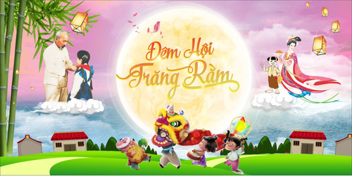 Background Backdrop Trung Thu Vector Corel CDR 120 | DownloadCDR