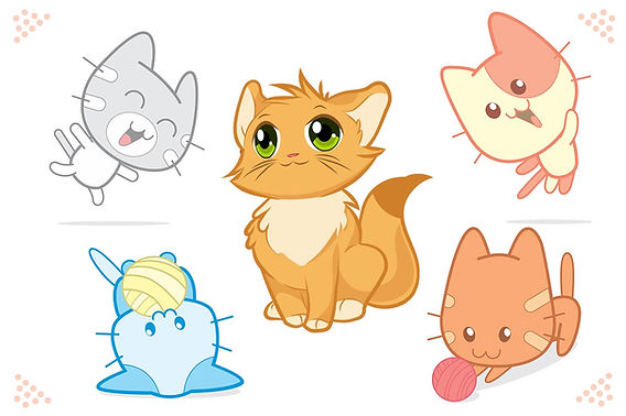 cat vector cute