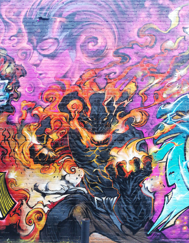 Graffiti Burner Wall
