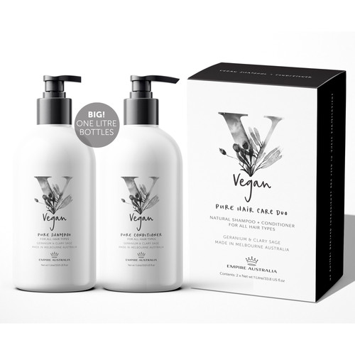 Pure Hair Care Duo Shampoo & Conditioner 2 x 500ml Boxed Set | Lunch ...