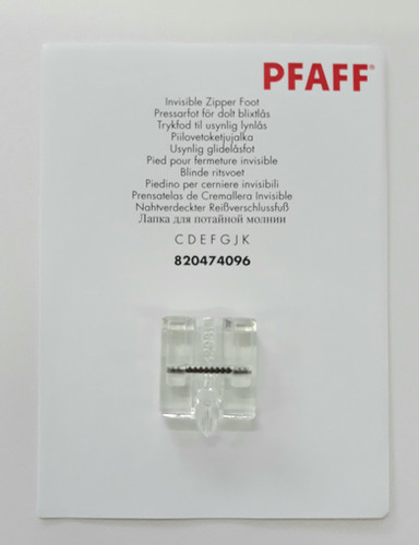 Pfaff Clear Invisible Zipper Foot | My Site