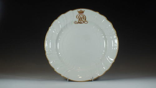 Berlin KPM Armorial Monogram Plate MARQUIS | kingschina