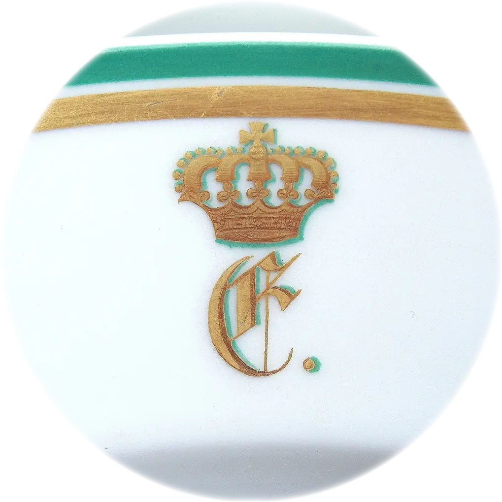 Queen Elizabeth of Prussia Monogram Plate | kingschina
