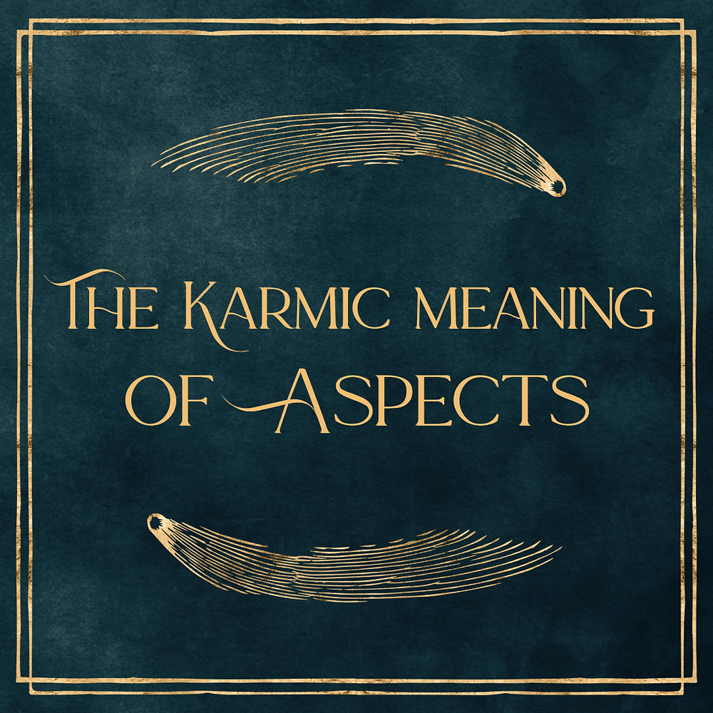 The karmic meaning of aspects