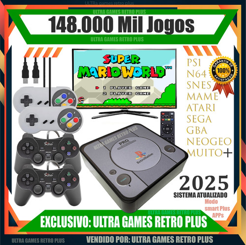 RetroStation Premium com 4 Controles | Ultra Games Retro