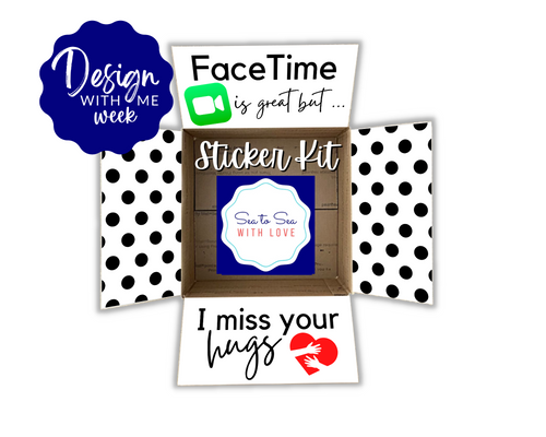 Facetime Themed Care Package Sticker Kit | Sea to Sea with Love