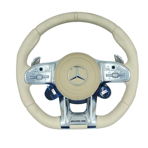 Mercedes-Benz Steering Wheel AMG 2020 LEATHER BEIGE +Performance ...