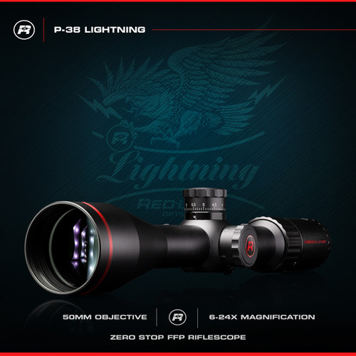 P-38 LIGHTNING, FFP, MRAD, 3-18x50 | Active Red-Line Site