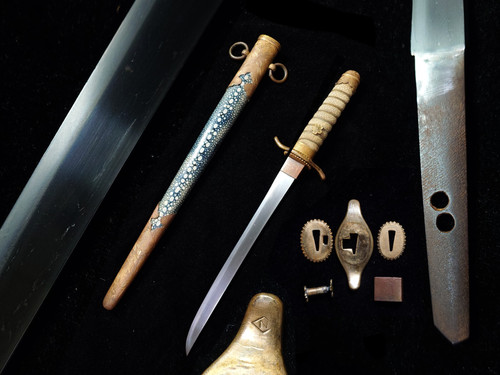 Mumei IJN Officer Dagger with Ray Skin Scabbard | Shigure-militaria